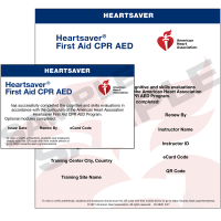 Heartsaver First Aid CPR/AED eCArd | Wheatland Health Academy ...