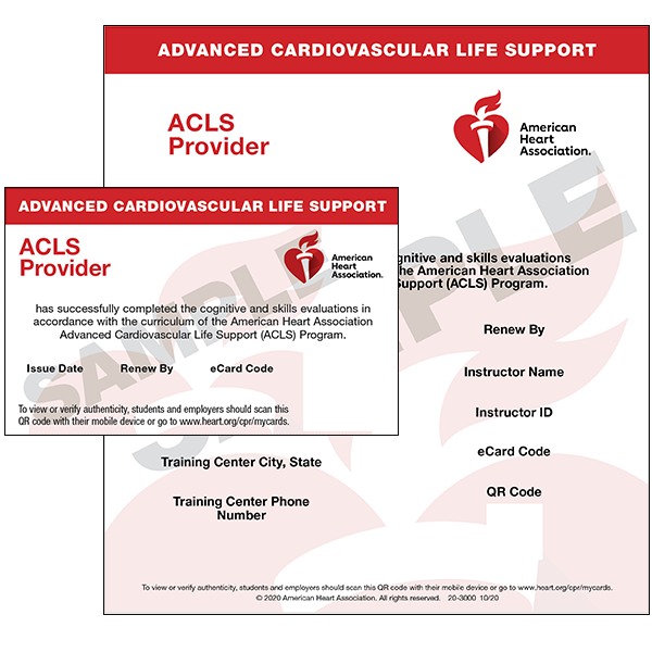 ACLS Provider eCard | Wheatland Health Academy - Instructor Hub