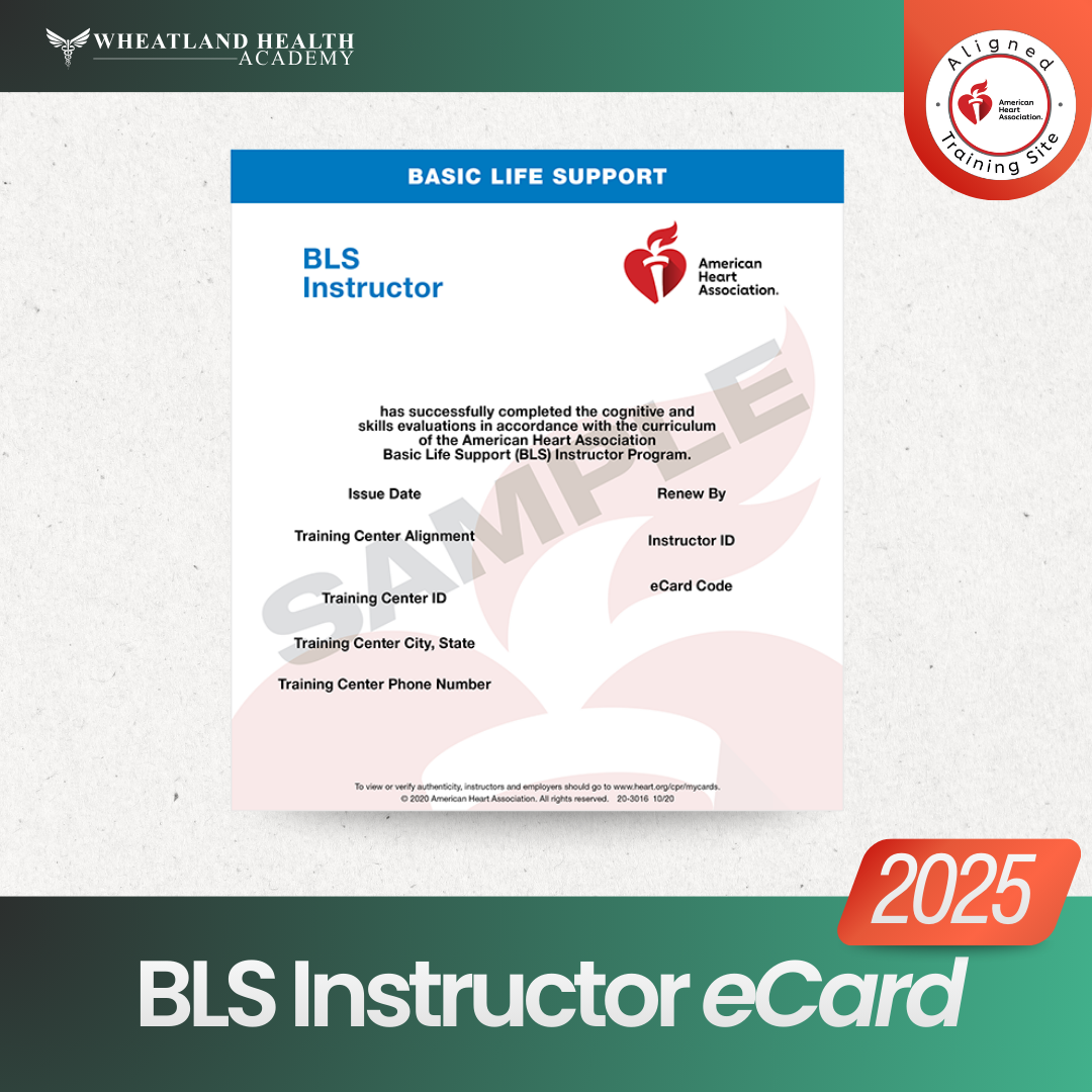 BLS Instructor eCard | Wheatland Health Academy - Instructor Hub